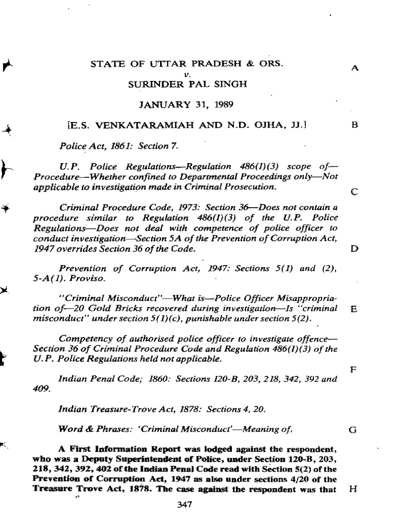 State of Uttar Pradesh & Ors. - Surinder Pal Singh - 1701770016 | PDF ...