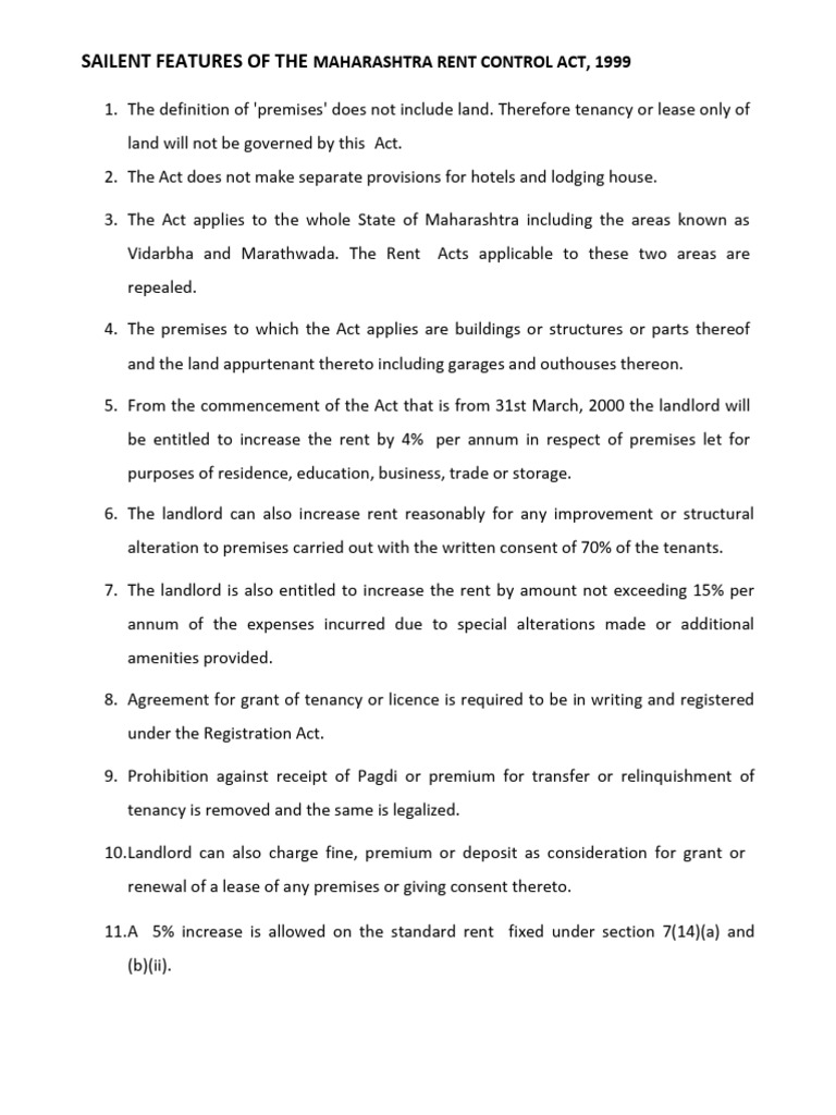 Sailent Features of MRCA | PDF