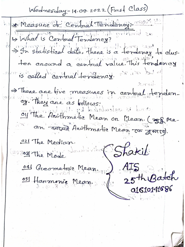 Course 107 (Handnote) | PDF