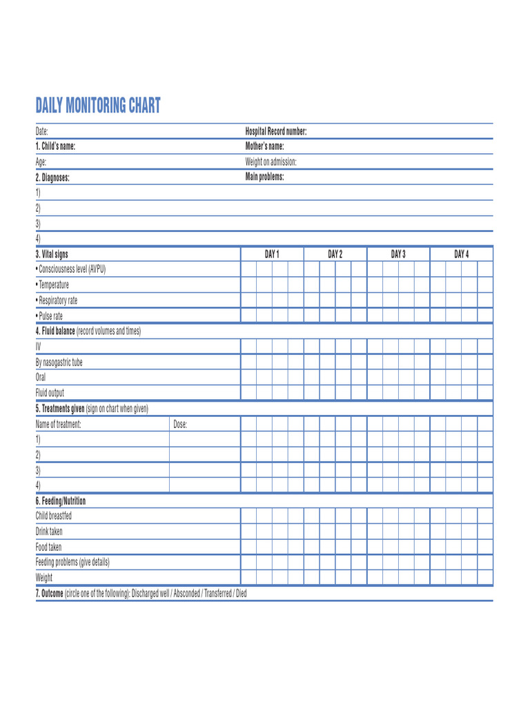 Daily Immunization Monitoring Chart 2025 | PDF