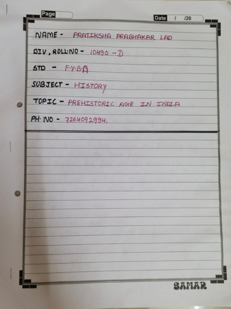 History Assignment - FYBA | PDF