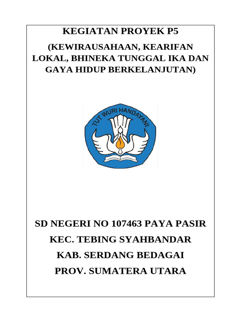 Kegiatan Proyek P5 SD Negeri No 107463 Paya Pasir | PDF