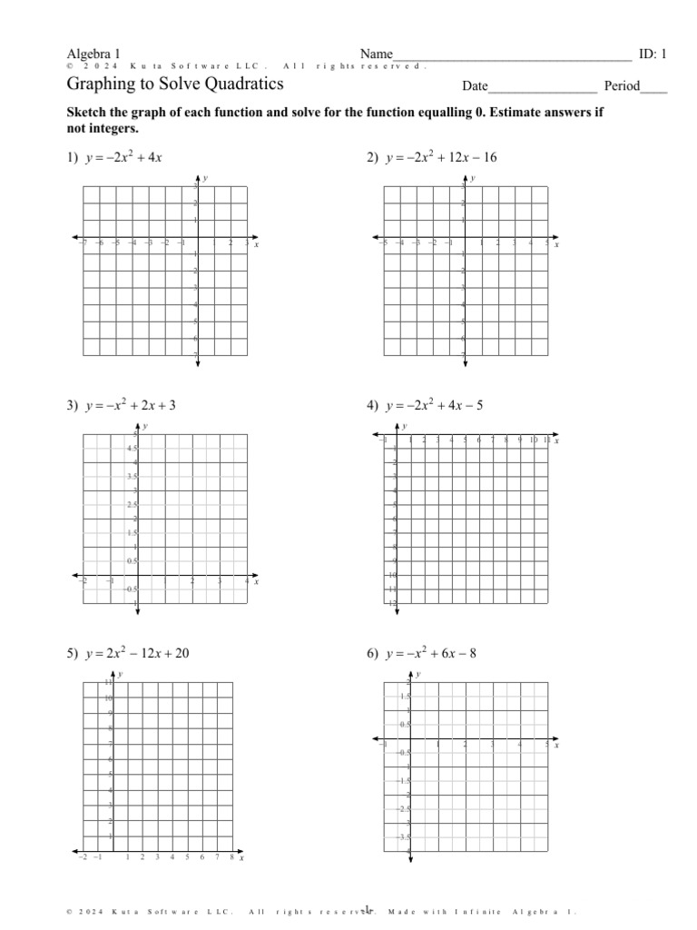 Graphing to Solve Quadratics | PDF | Quadratic Equation | Mathematics