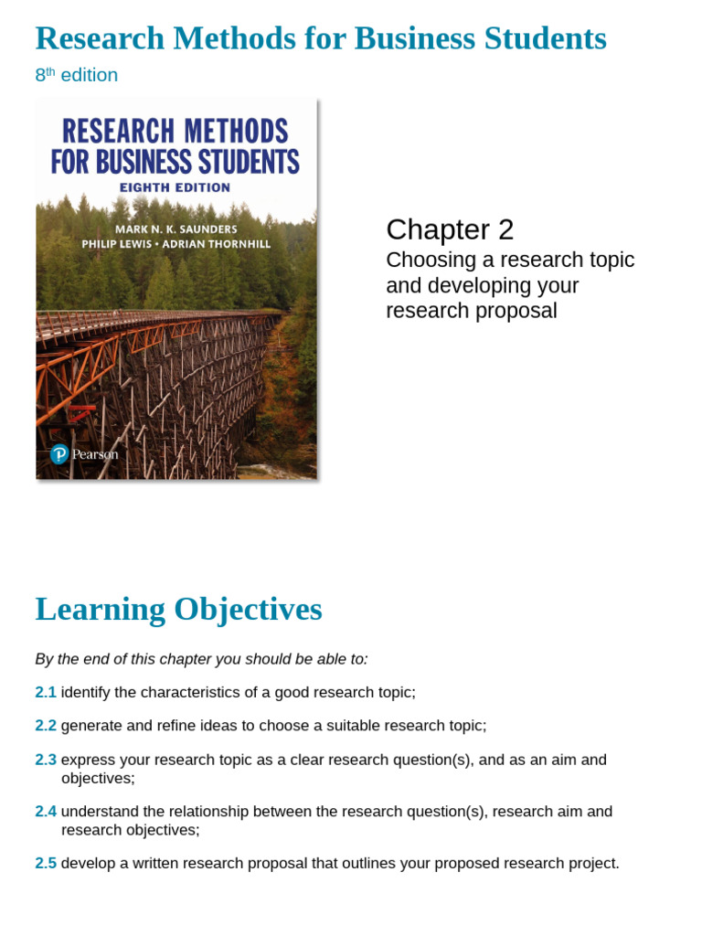 Research Topic Research Proposal | PDF | Learning | Methodology