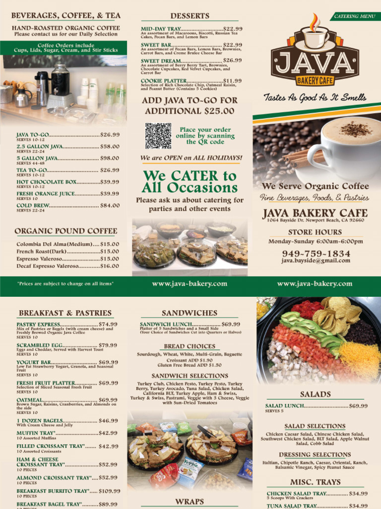Catering Menu Front Side 01 | PDF