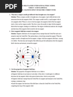 Class 10th Science Question Bank Chapter 12 Magnetic Effects of Electric Current | PDF ...
