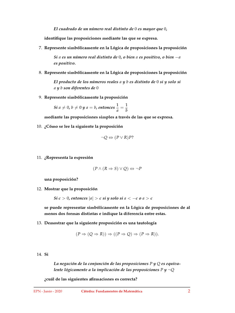 Ejercicios Mate 2 | PDF