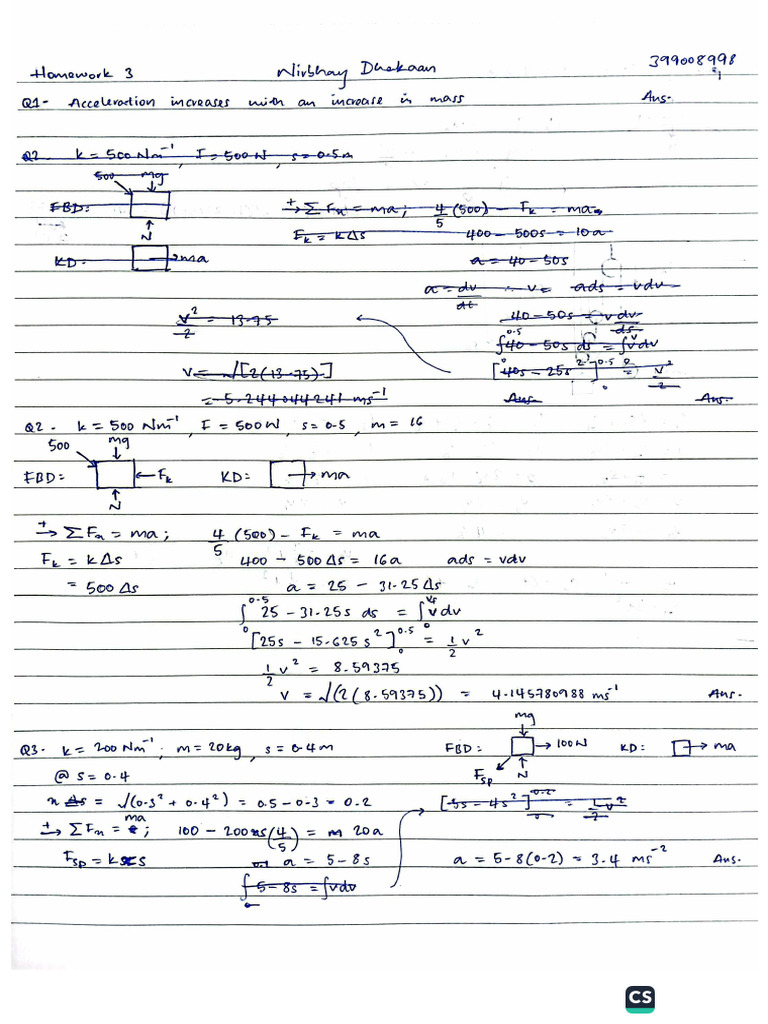 Mece.205.600 HW-3 | PDF