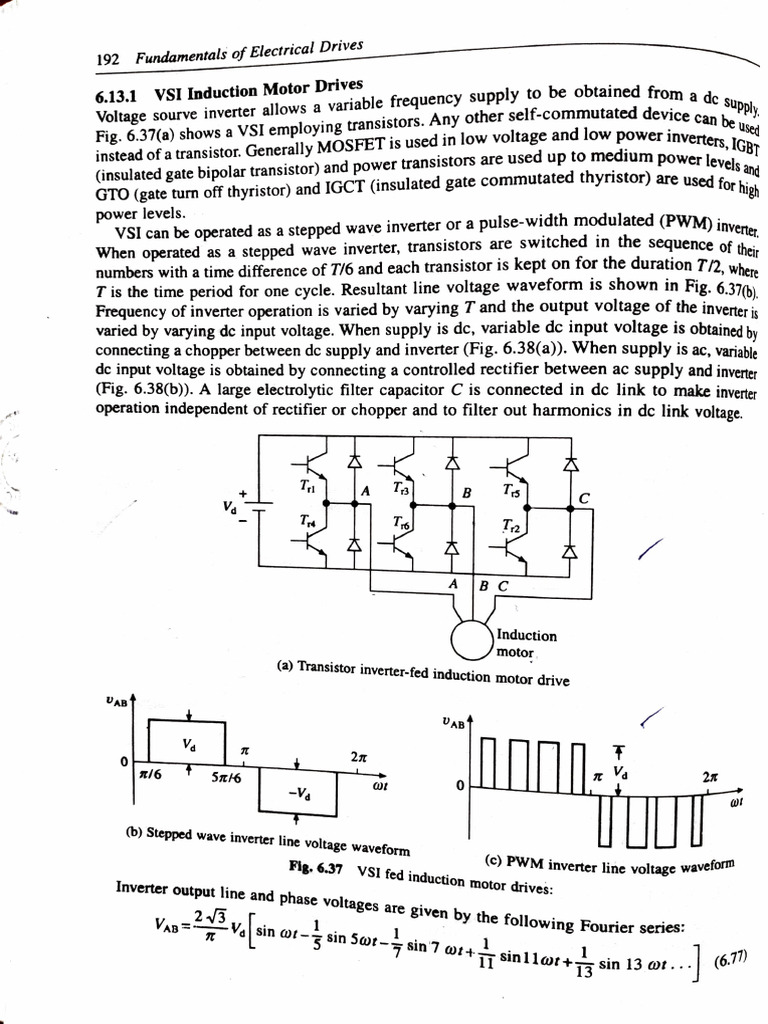 Voltage Source Inverter & Current Source Inverter Control of Induction ...