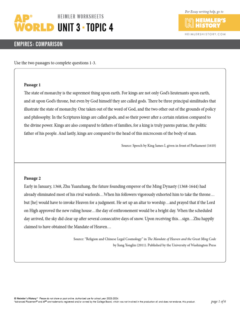 Empires Comparison: Inca and Aztec Tribute | PDF | Inca Empire