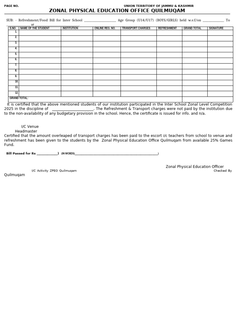 Middle Schools Food Bill - 015823 | PDF