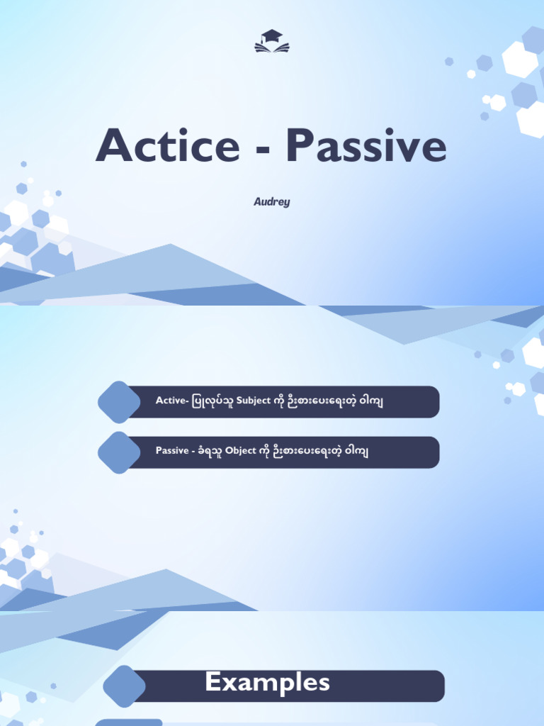 Actice - Passive.pdf | PDF