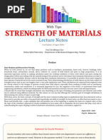 Strength of Materials Notes | PDF