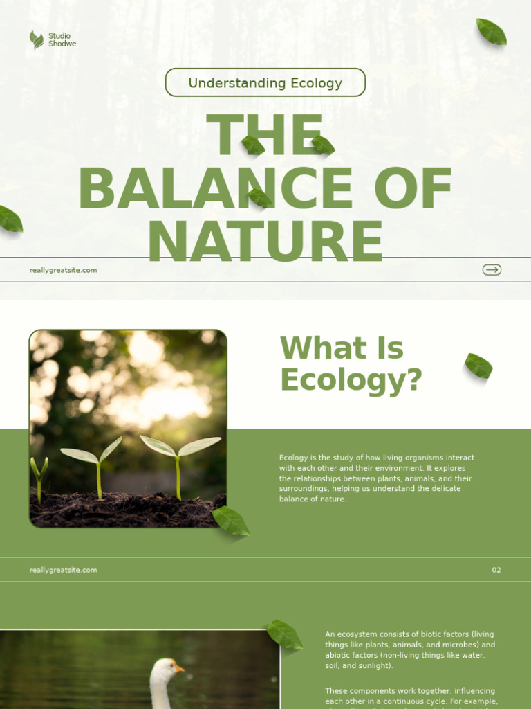 What is Ecology? Understanding Nature's Balance | PDF | Ecosystem | Ecology