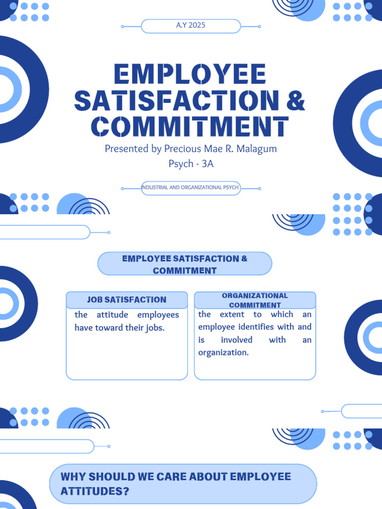Employee Satisfaction Commitment Malagum | PDF | Job Satisfaction ...