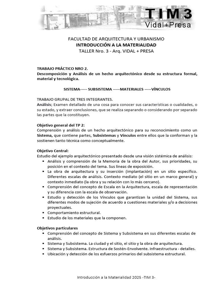 TIM3 2025 - TP02 - 1 Ficha de Trabajo | PDF | Memoria