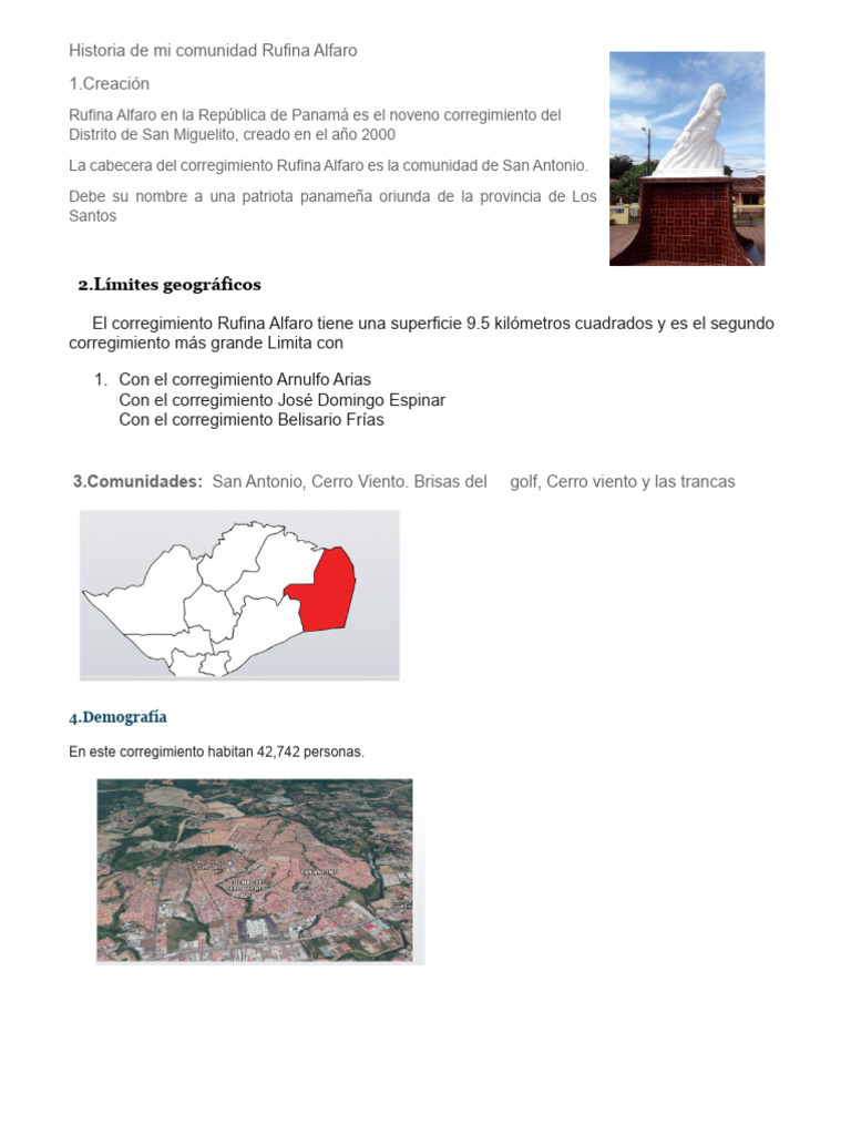 Historia de Mi Comunidad Rufina Alfaro | PDF