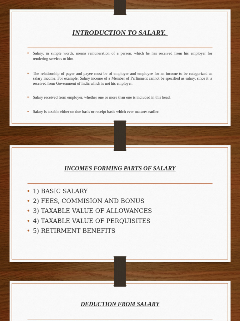 Introduction to Salary | PDF