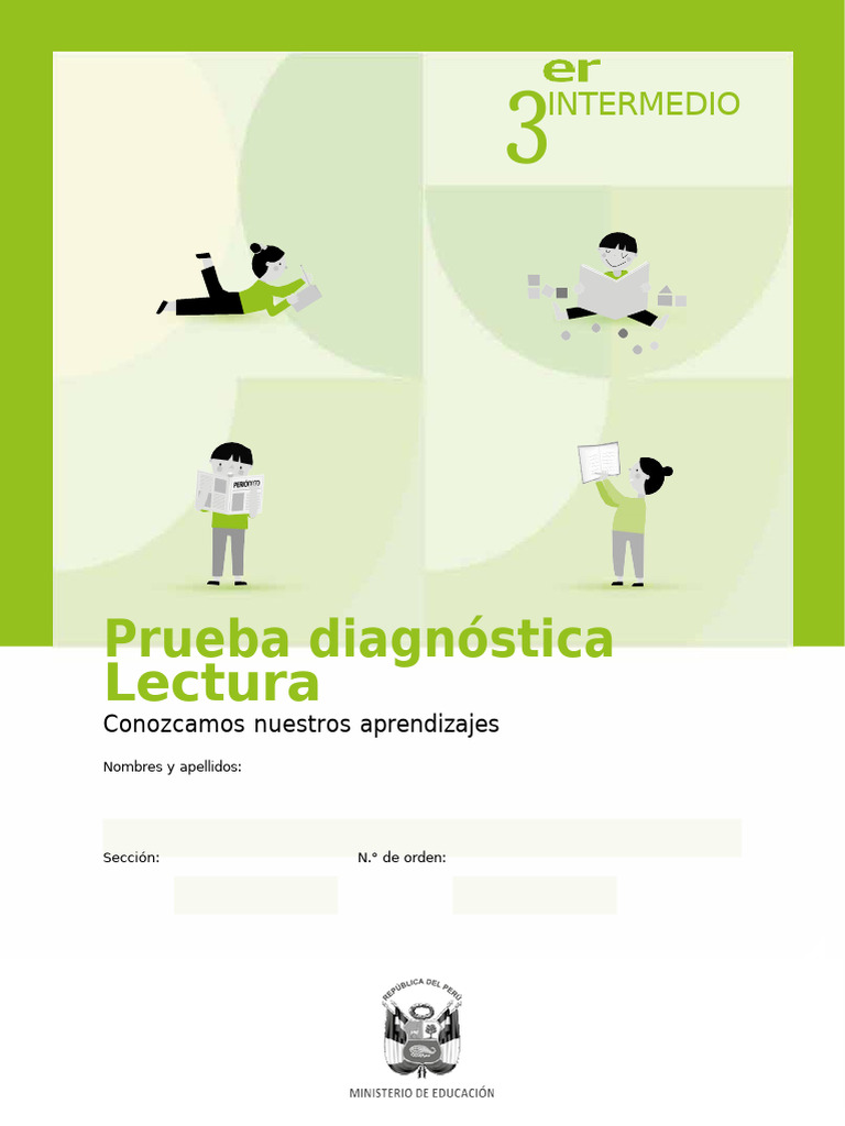 Prueba diagnóstica Lectura, comprensión de textos oralizados. 3er. grado de Primaria | PDF