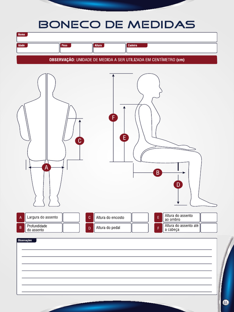 Boneco de Medidas | PDF