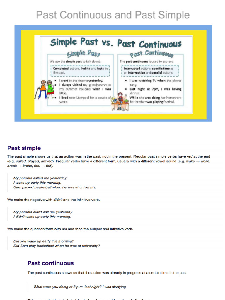 QVNDZGpNRmpnQ2VUR0U2aXplTjEvQQweek 14 - Past Simple-Past Cont | PDF ...