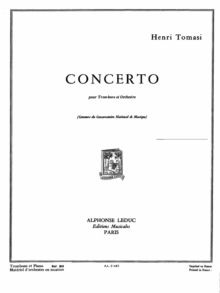 TOMASI Trombone | PDF