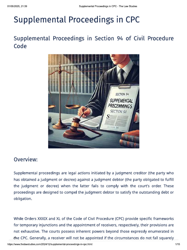 Supplemental Proceedings | PDF