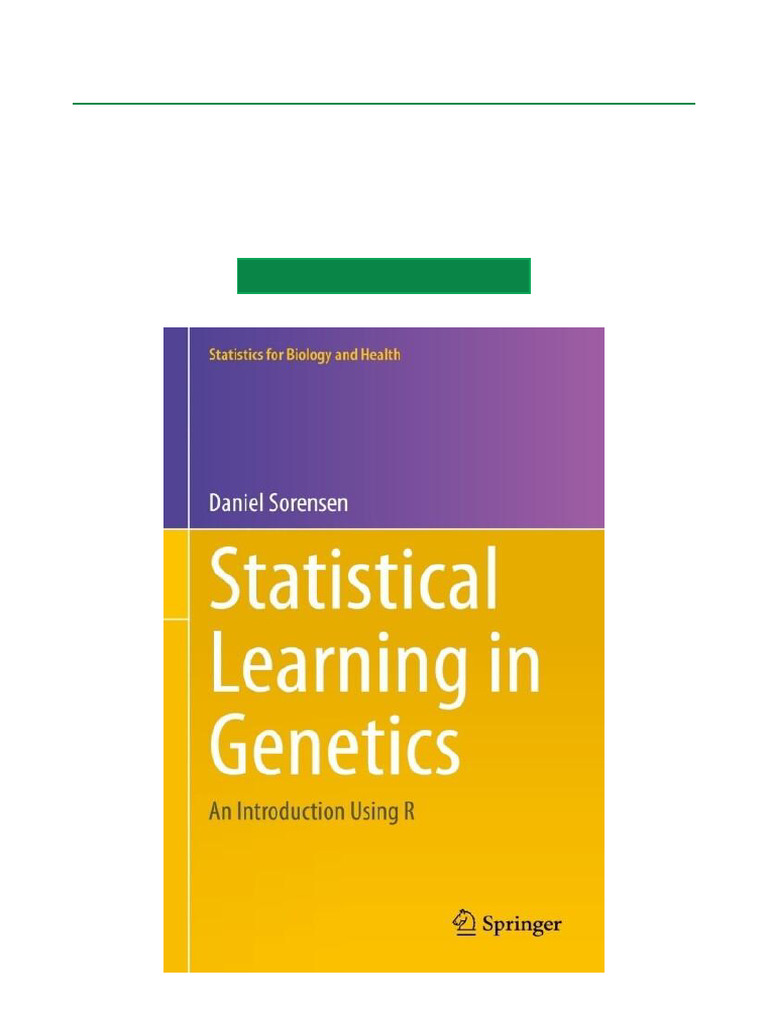Statistical Learning in Genetics An Introduction Using R Complete PDF Download | PDF | Bayesian ...