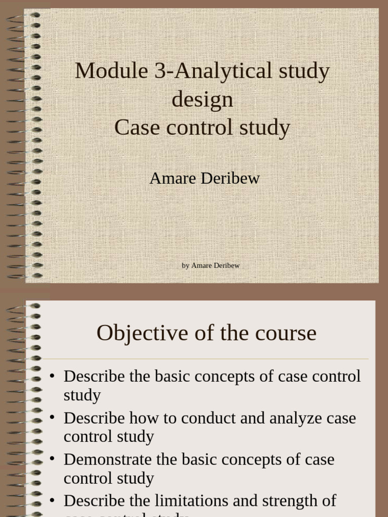 Case-Control Study Design Overview | PDF | Epidemiology | Health Sciences