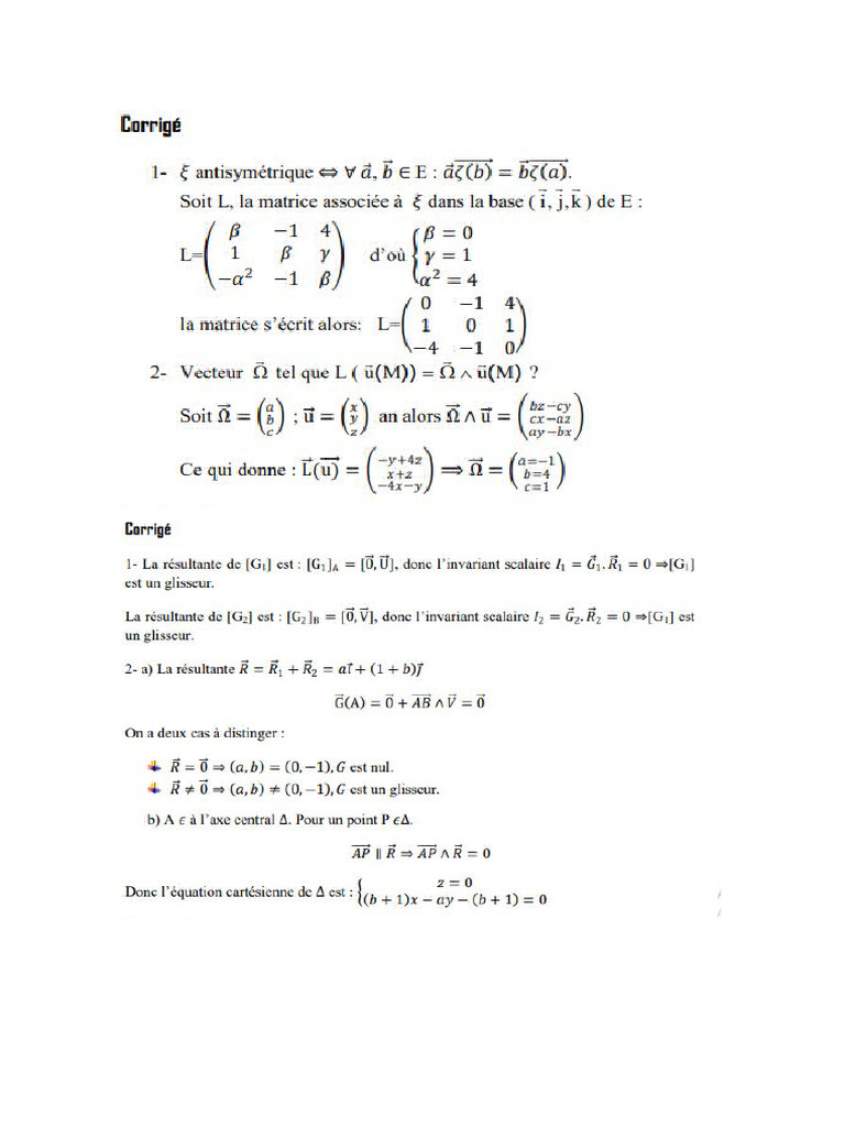 Correction TD 1 | PDF