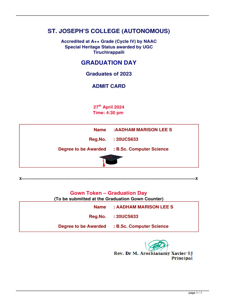 Graduationday24 20ucs633 | PDF