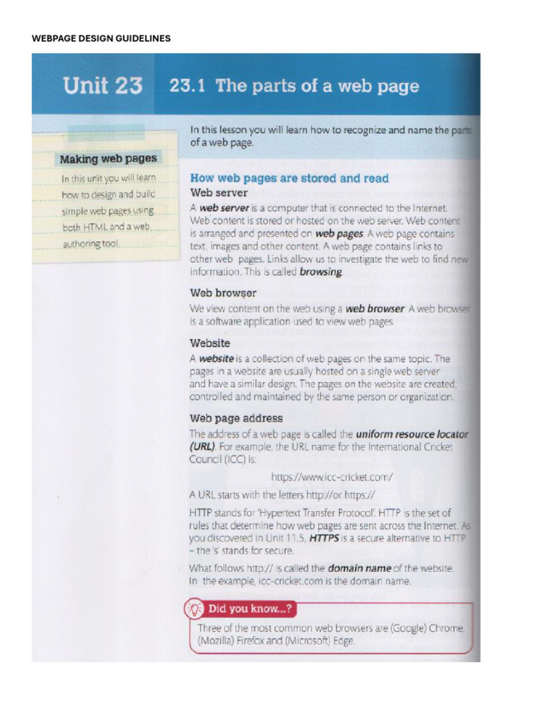 Webpage Design Guidelines 2 | PDF