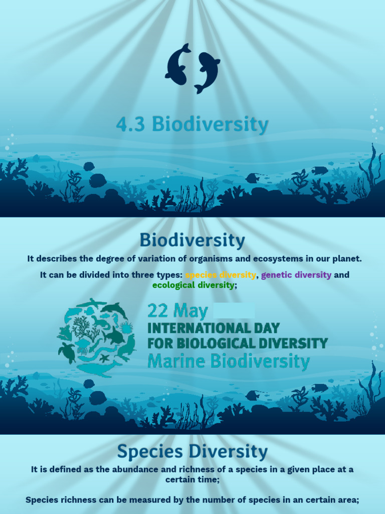 Marine Science - 4.3 - Biodiversity | PDF | Biodiversity | Ecosystem