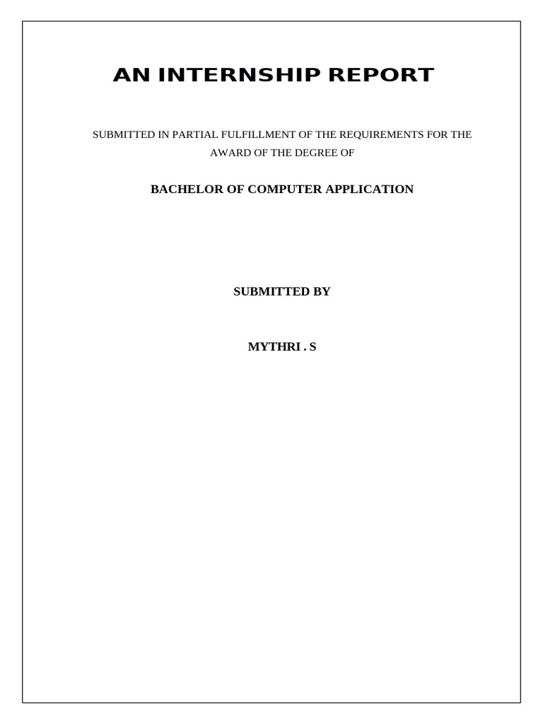 Revised Internship Report Format | PDF | Computing | Learning
