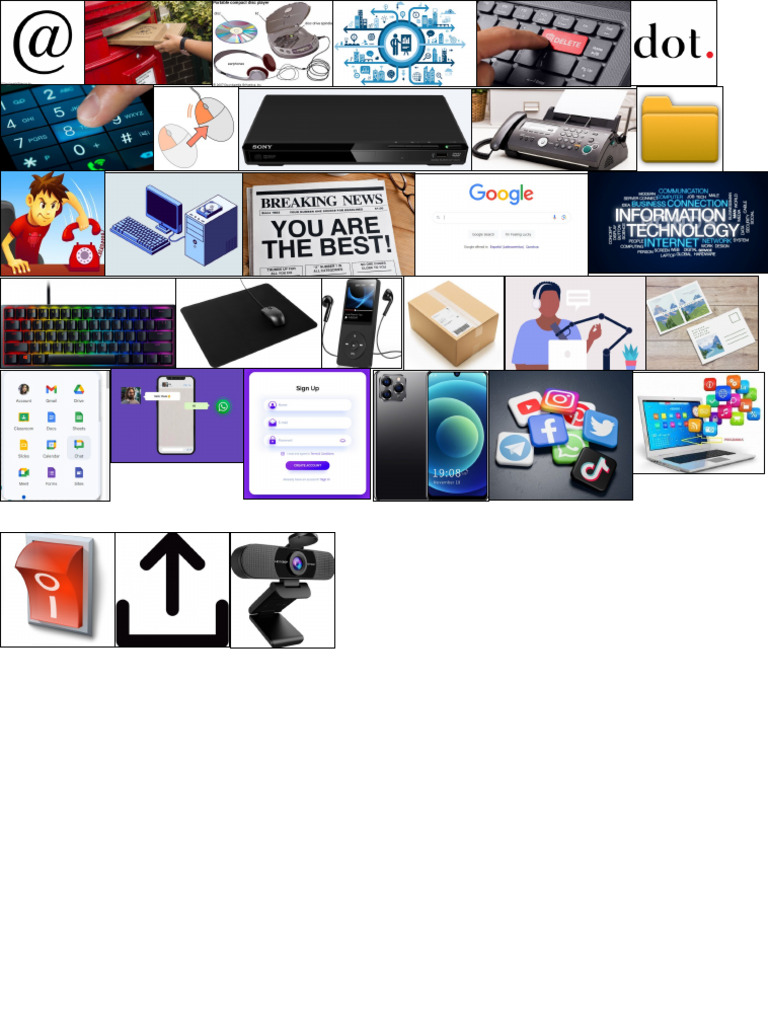 Maria Jose Vocabulary - Communications and Technology | PDF