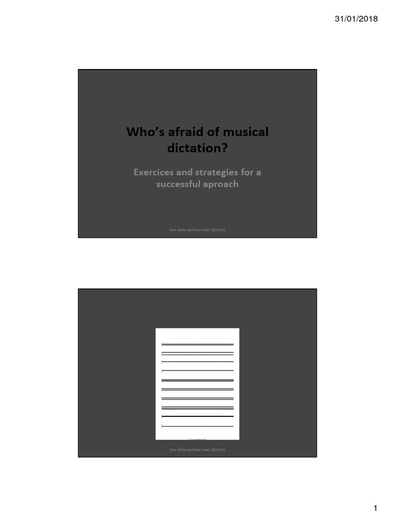 Musical Dictation Strategies and Tips | PDF