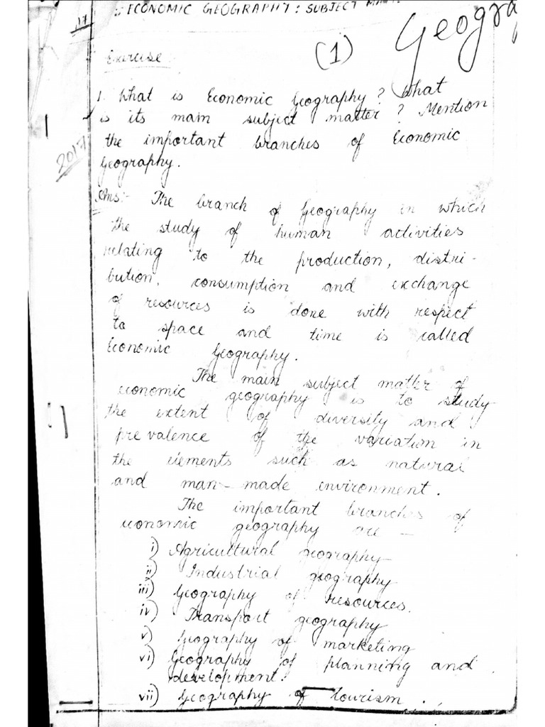 Geography CH - 1 | PDF