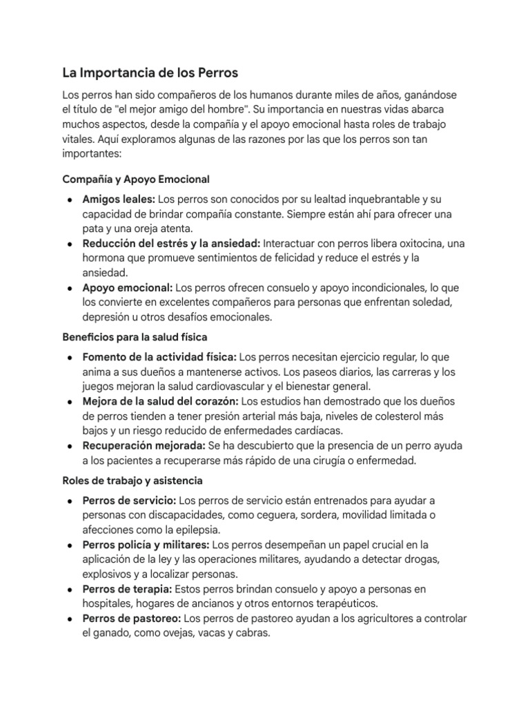 Los Perros | PDF | Perros | Enfermedades cardiovasculares