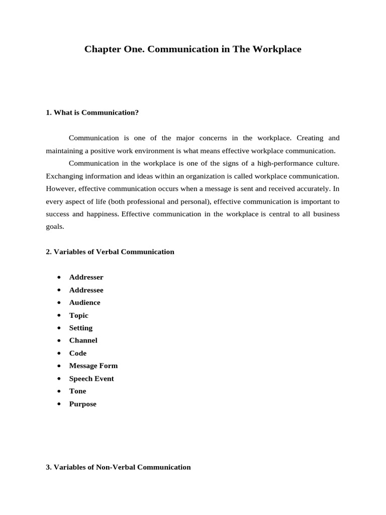 Chapter-1.-Communication-in-the-Workplace | PDF