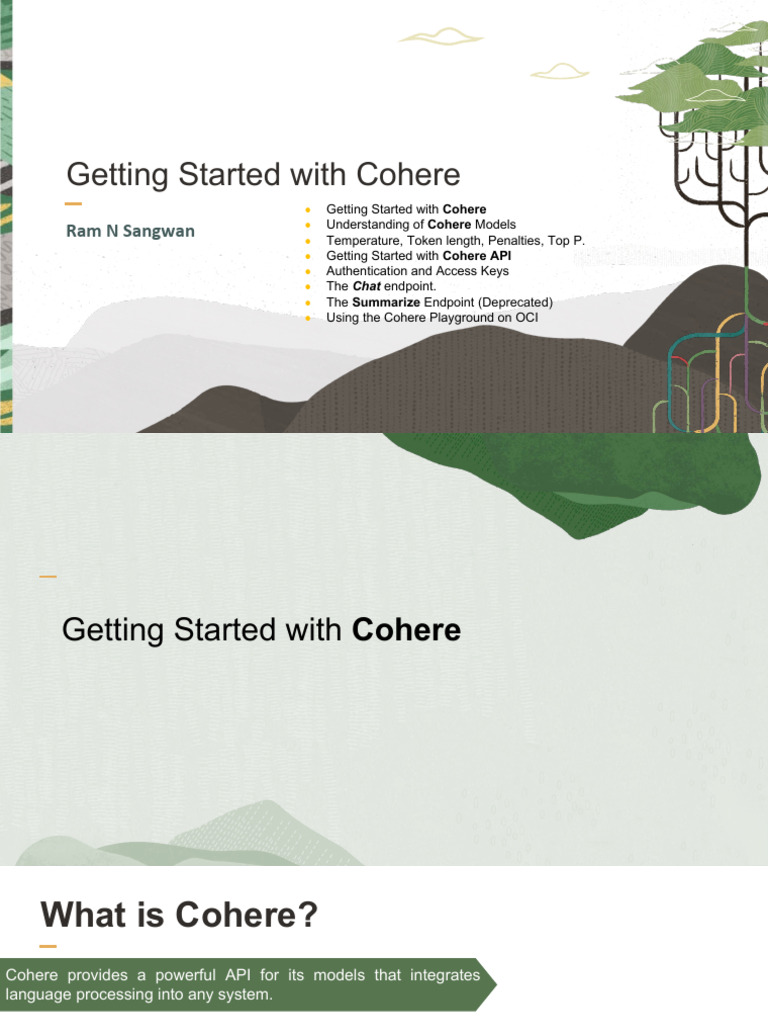 Session 5 Getting Started With Cohere | PDF | Artificial Intelligence | Intelligence (AI ...