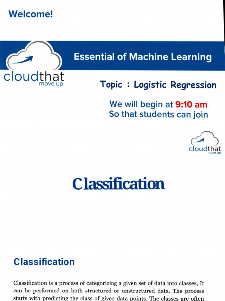 Logistic Regression ML | PDF