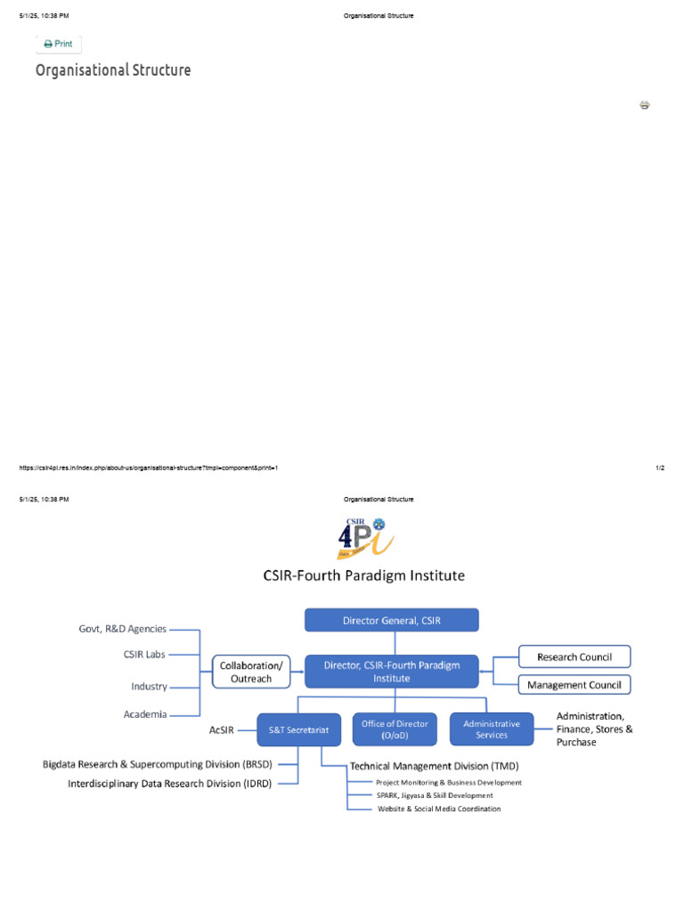 Organisational Structure | PDF
