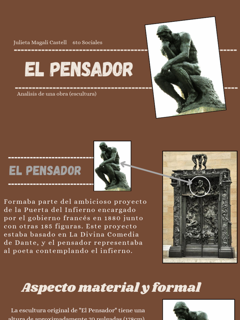 Análisis de "El Pensador" de Rodin | PDF | Escultura | Verdad