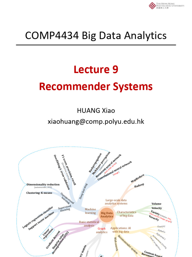 Lecture9 Recommender Systems V0 Pdf Information Science Computing