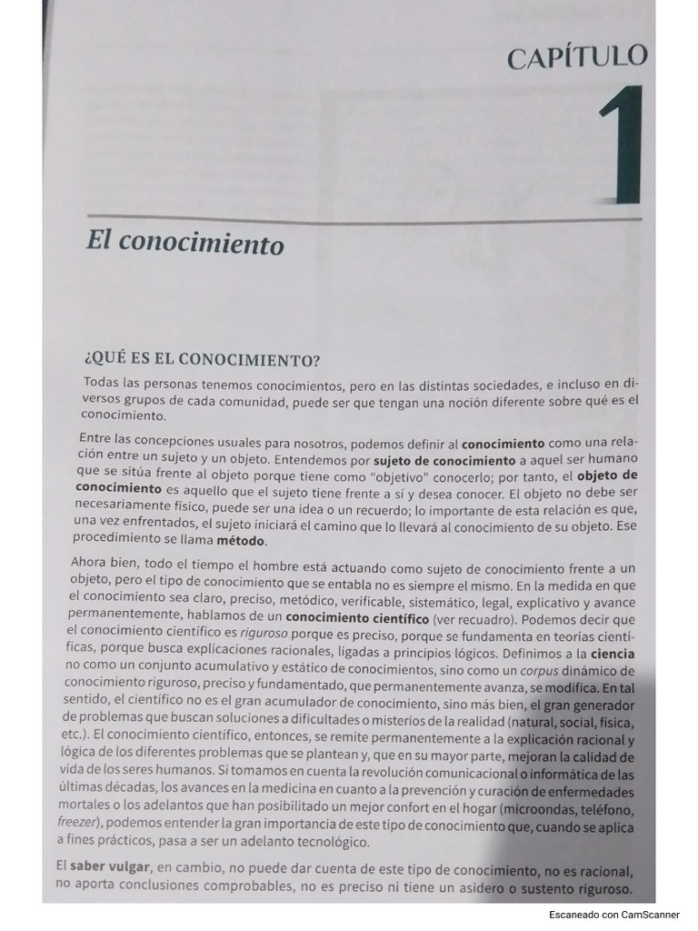 El Conocimiento | PDF