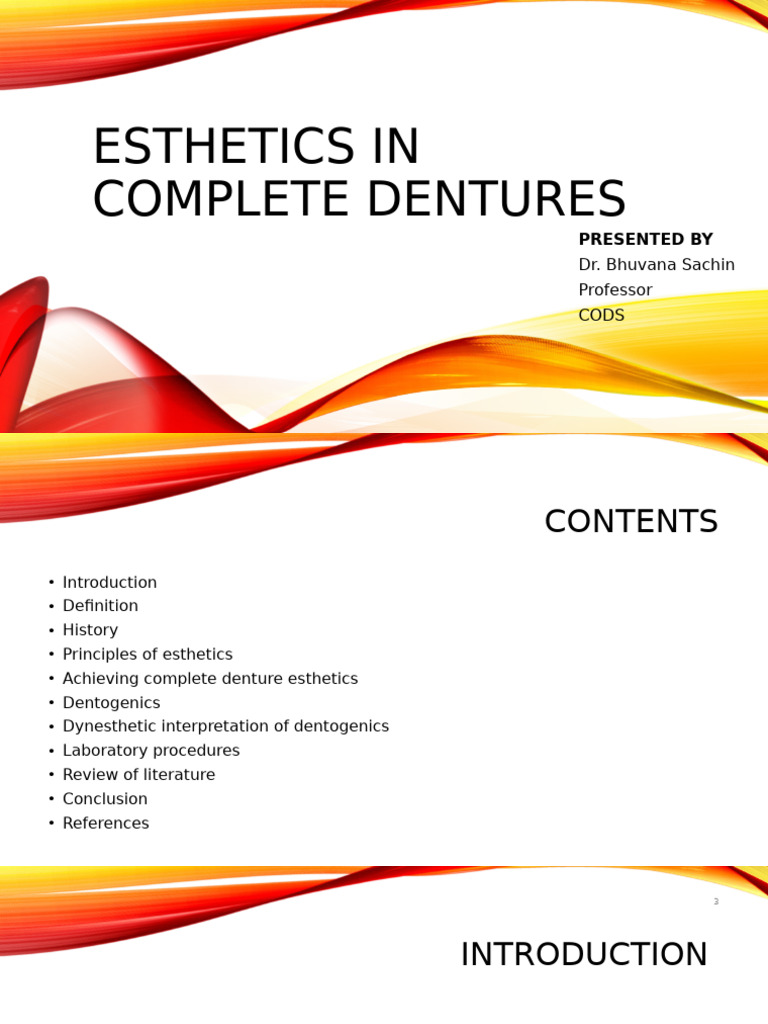 Complete Denture Esthetics Explained | PDF | Dentures | Tooth