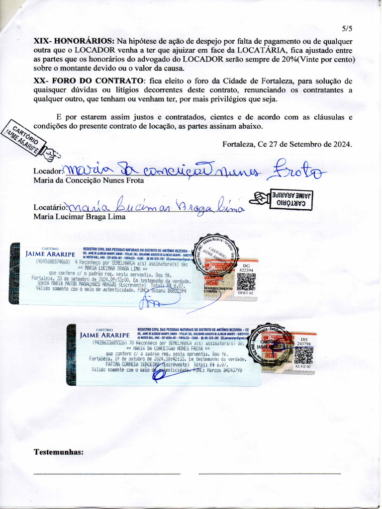 Contrato Lucimar 5 | PDF