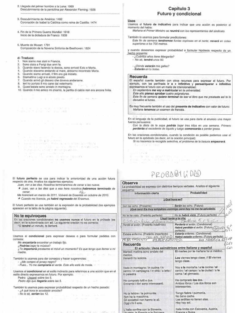 Futuro y Condicional | PDF