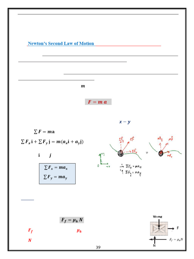 Lec. Kinetics of Particles (Newton's Second Law of Motion) | PDF | Force | Classical Mechanics