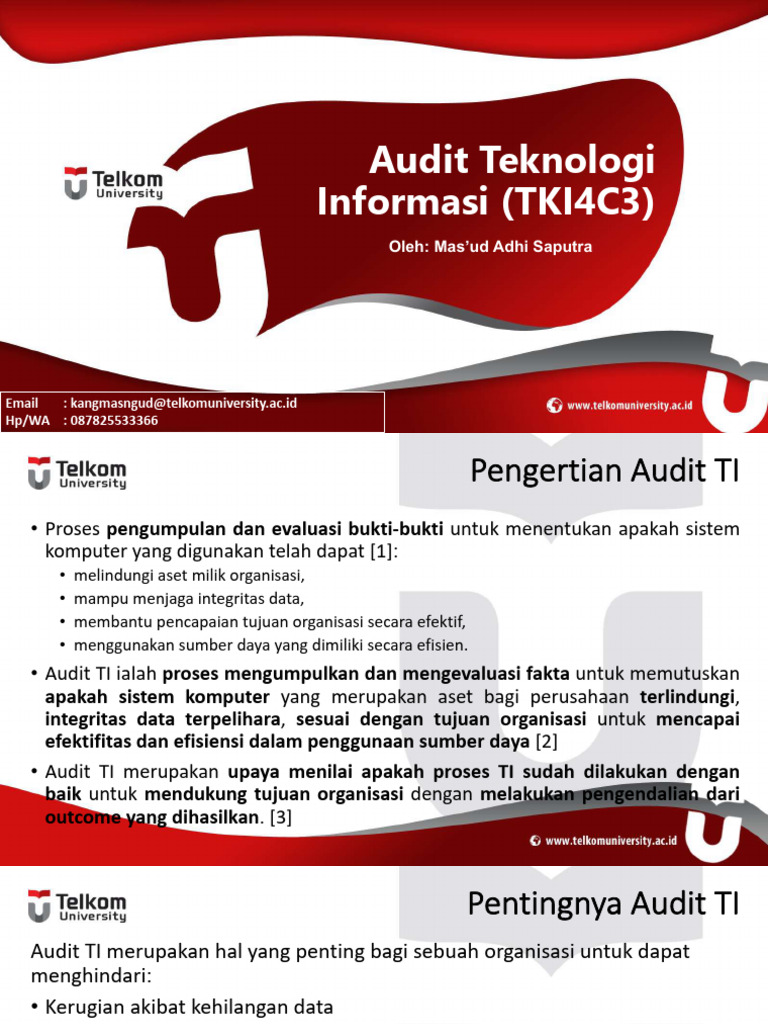 1-Konsep Dasar Audit TI - compressed-RER | PDF